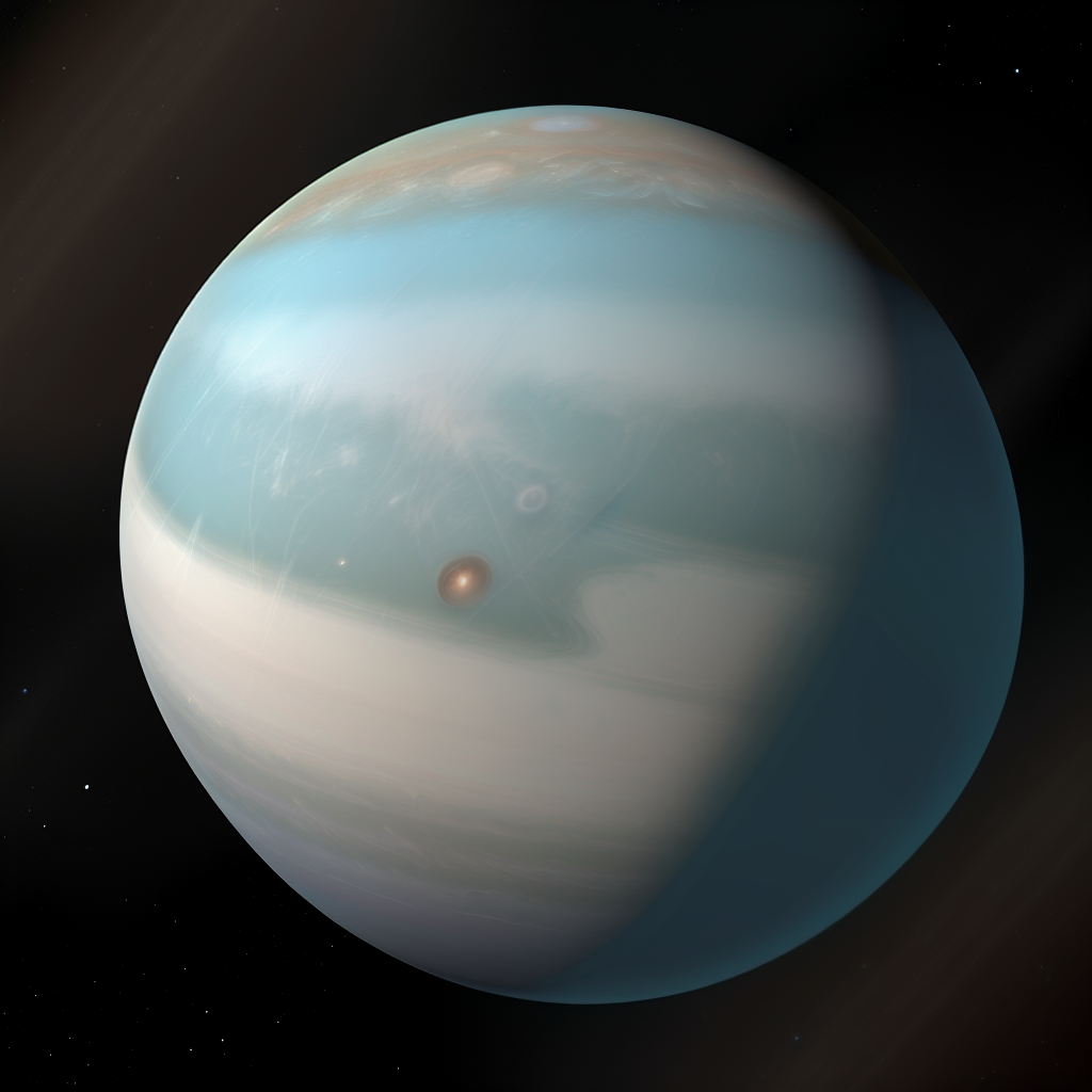 A Stunning View of Neptune Highlighting Its Unique Colors and Atmosphere