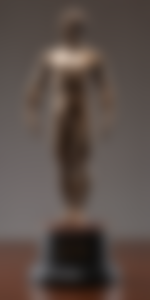 Elegant Bronze Sculpture of a Human Figure on a Classic Base