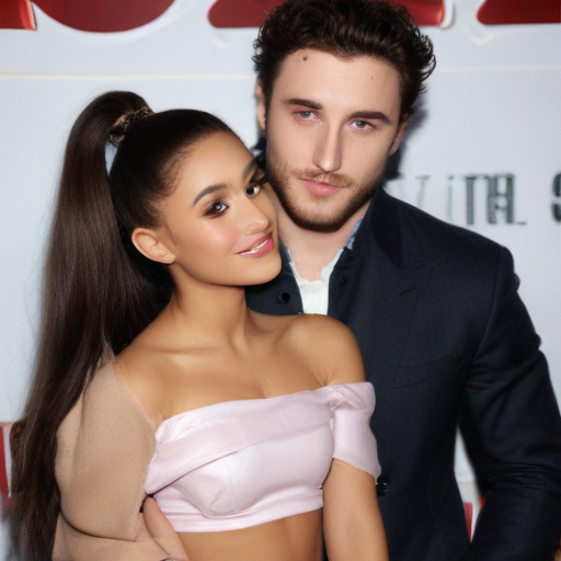 Ariana Grande with Aaron Taylor johnson