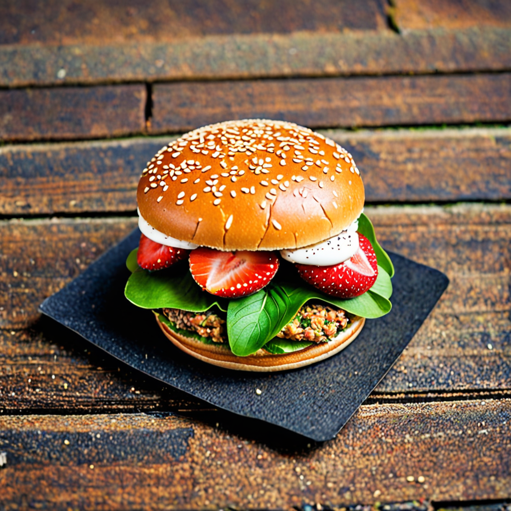 Strawberry burger
