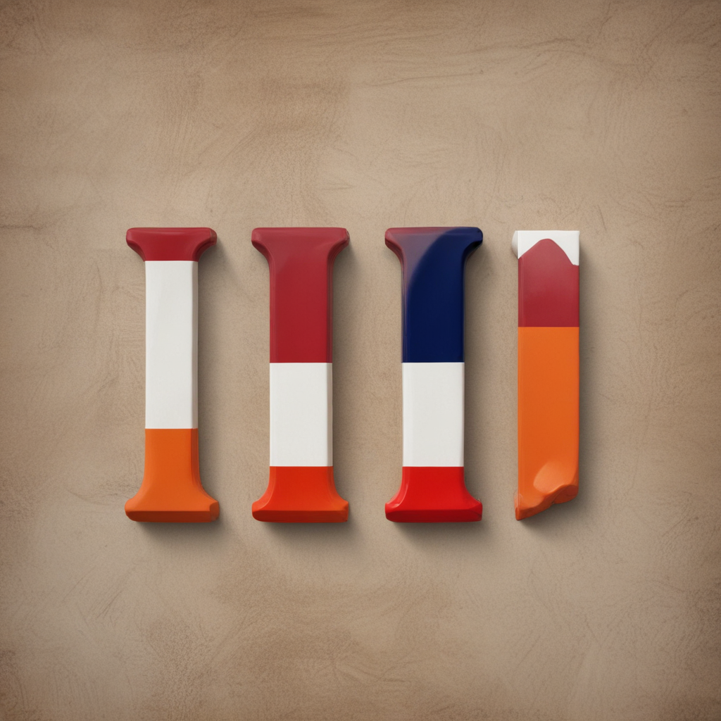The letters "Canon" in the colors of the dutch flag