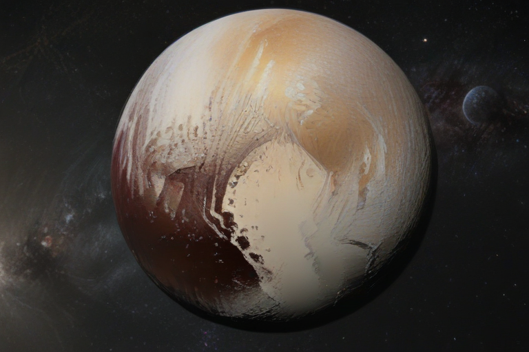 Exploring the Unique Surface Features and Colors of Distant Pluto