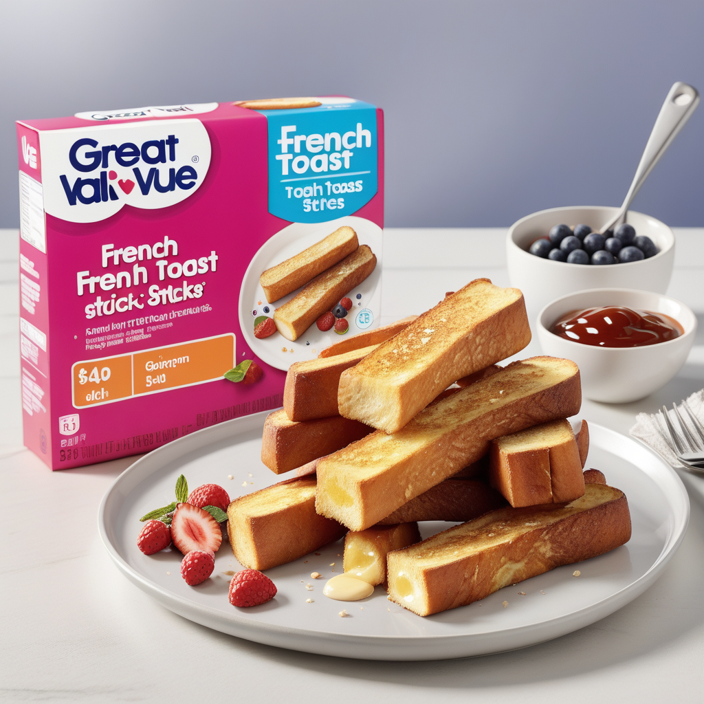 Deliciously Stacked French Toast with Syrup, Cream, and Fresh ...
