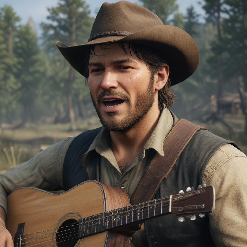 Arthur Morgan singing