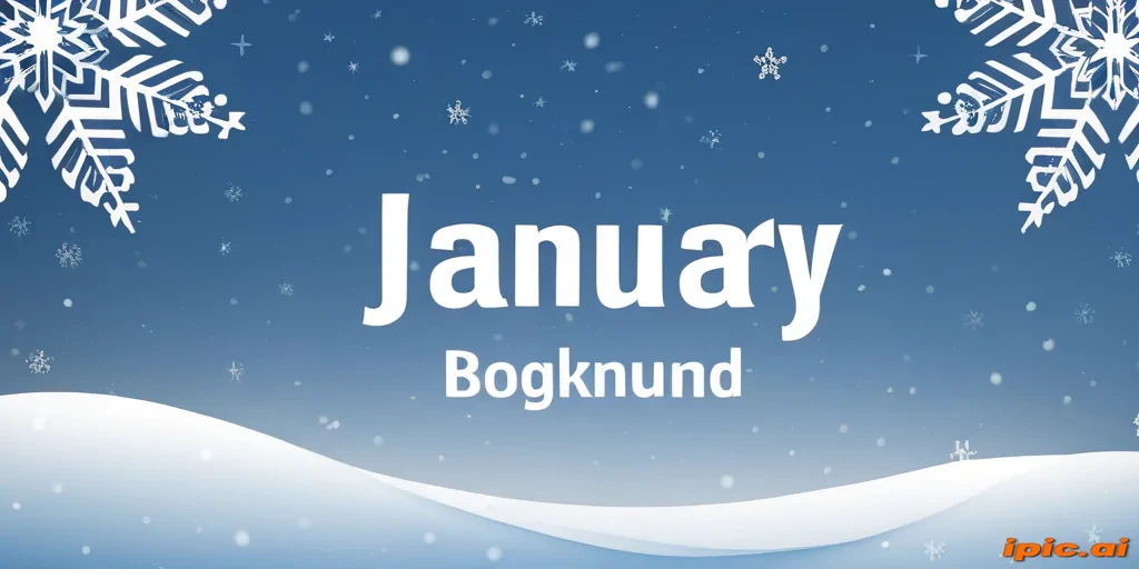 Captivating January: Embracing Winter's Beauty with Snowflakes and Serenity