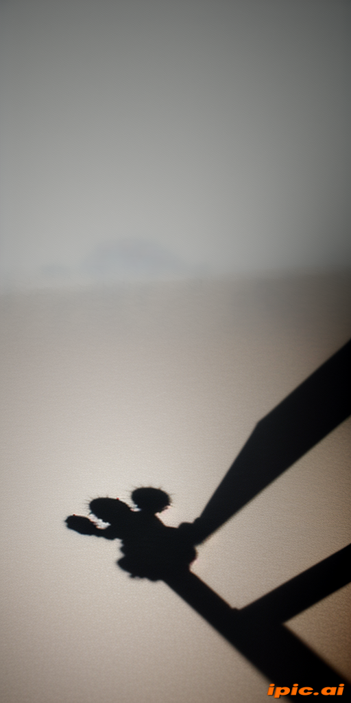 Intriguing Shadow Play of a Unique Object Against a Soft Background