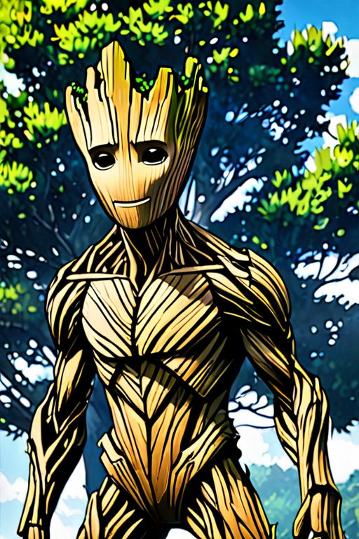groot fire anime