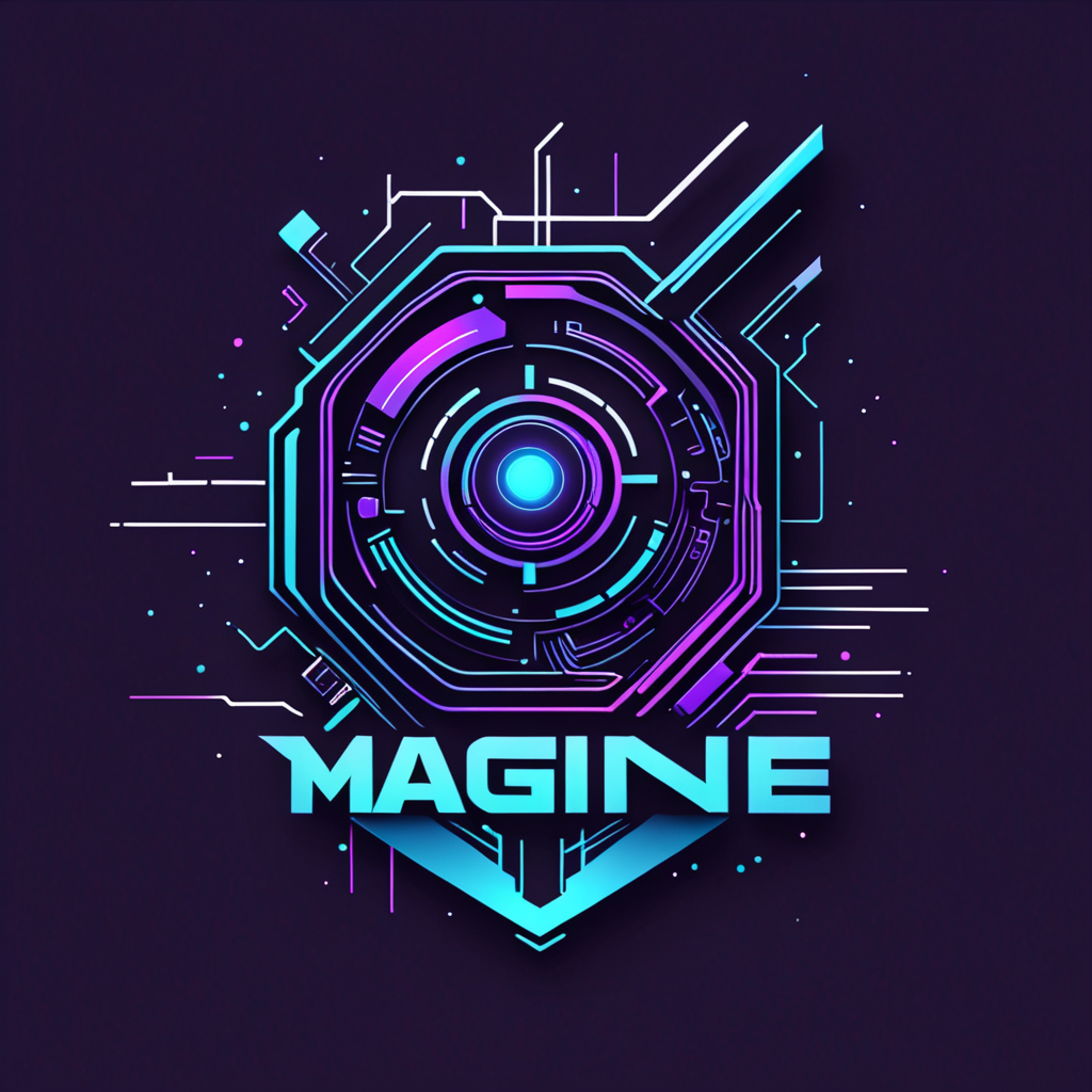 magine a logo with a cyberpunk aesthetic, incorporating futuristic and ...