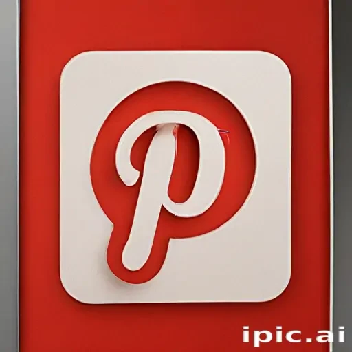 Iconic Logo of Pinterest Displayed on a Vibrant Red Background