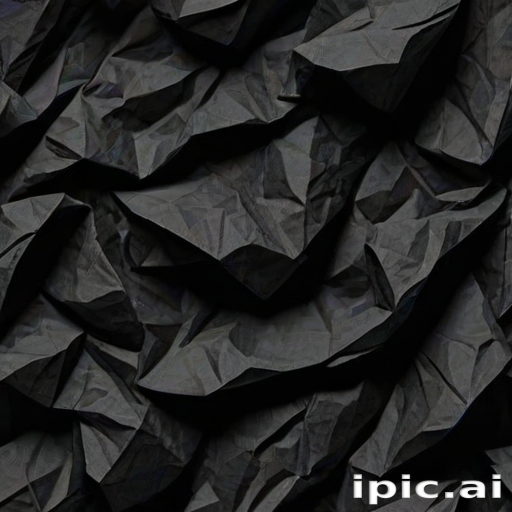 Textured Black Paper Creating an Artistic and Intriguing Visual Display