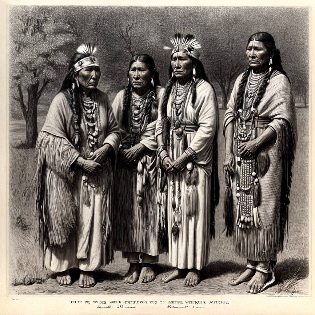 native american women mourning the death of their husbands after a war ...