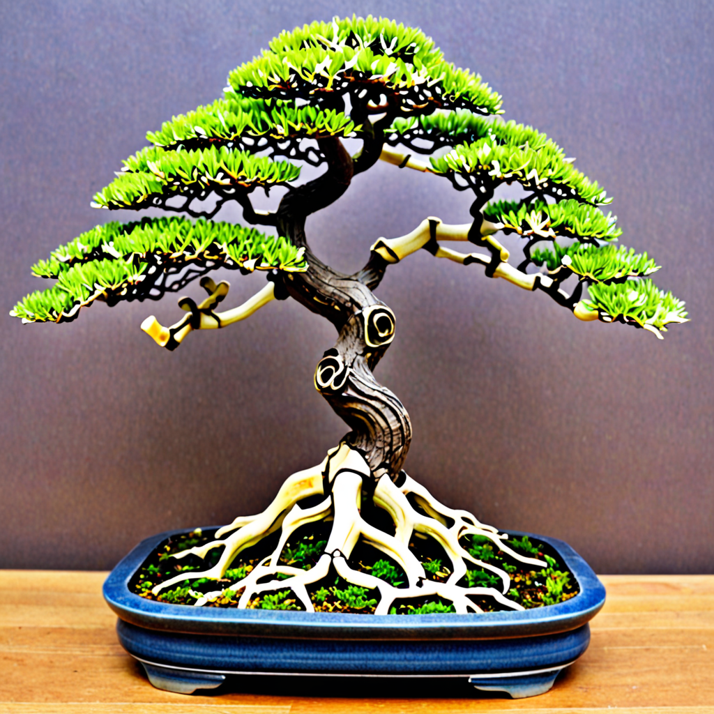 Bonsai Tree Made Out Of Bones