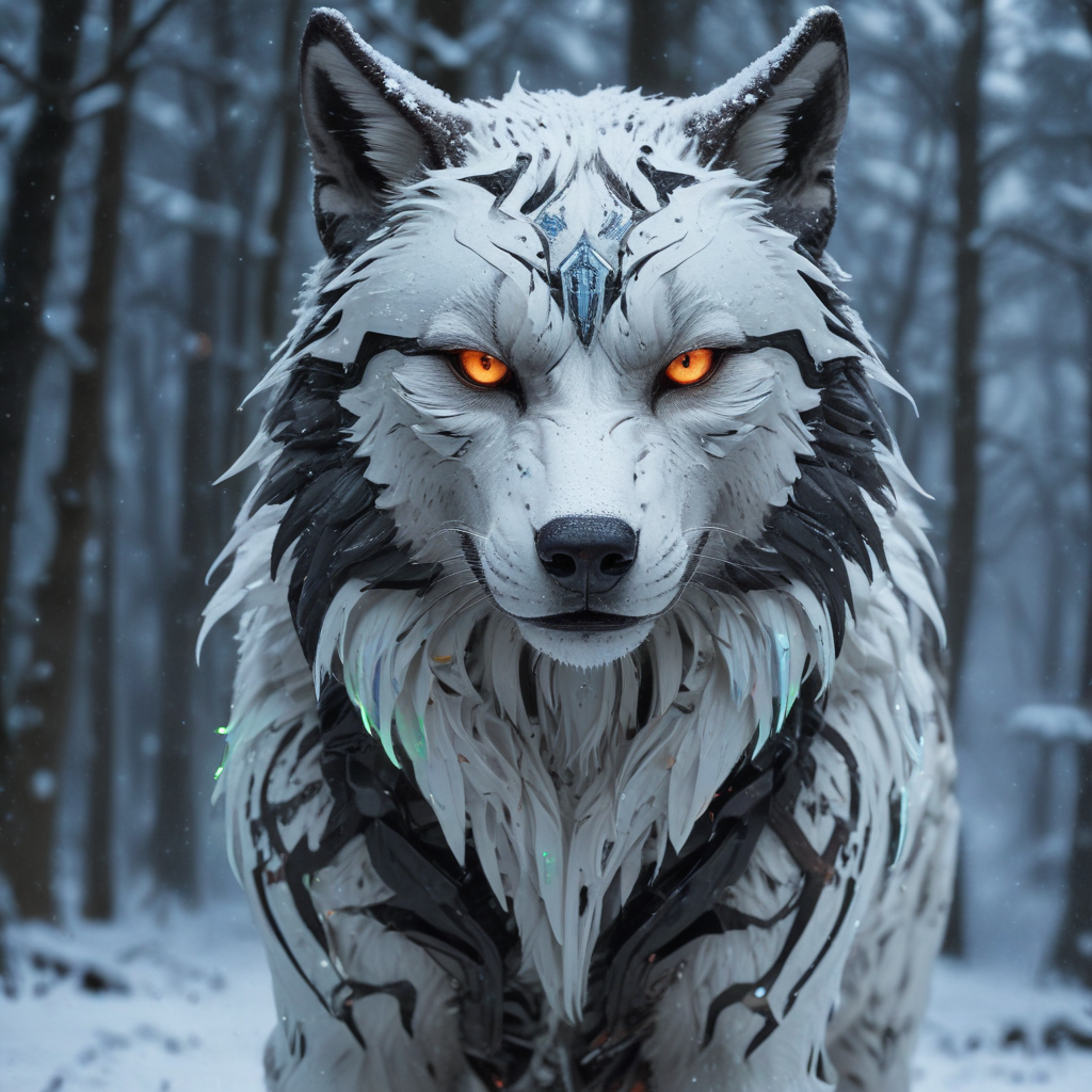 asus rog strix, transformer, full body, tron, white neon where wolf ...