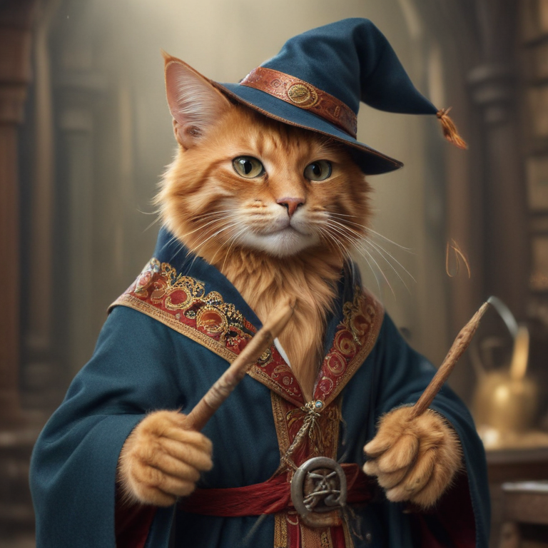 Ginger tabaxi wizard