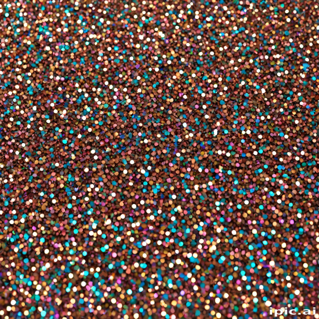A Sparkling Array of Colorful Glitter Shimmering in the Light.