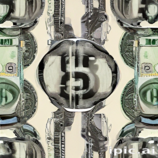 Abstract Representation of Money and Power in a Digital Artwork