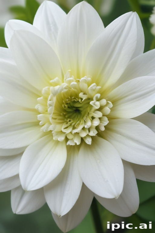 Elegant White Flower Blooming Beautifully in a Lush Green Background