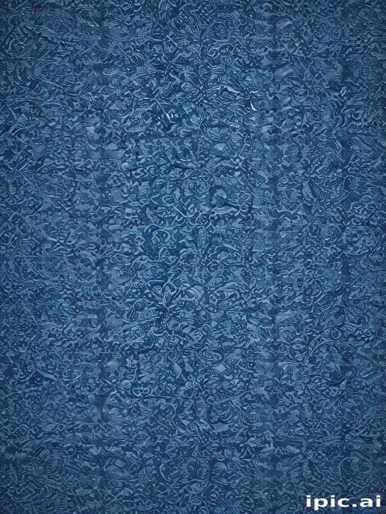 Intricate Blue Pattern with Swirls and Textures for Artistic Design ...