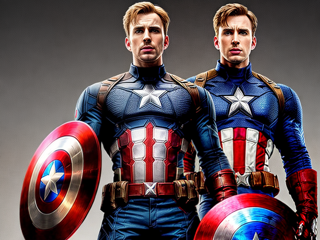 Chris evans in captain america uniform in bondage
