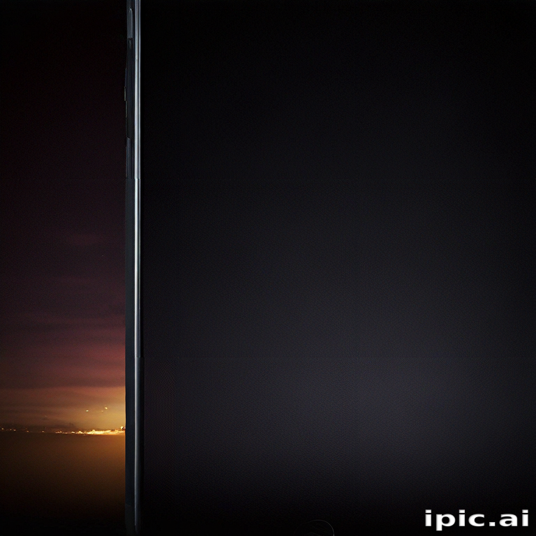 Exploring the Mysterious Glow Behind a Sleek Smartphone's Dark Screen