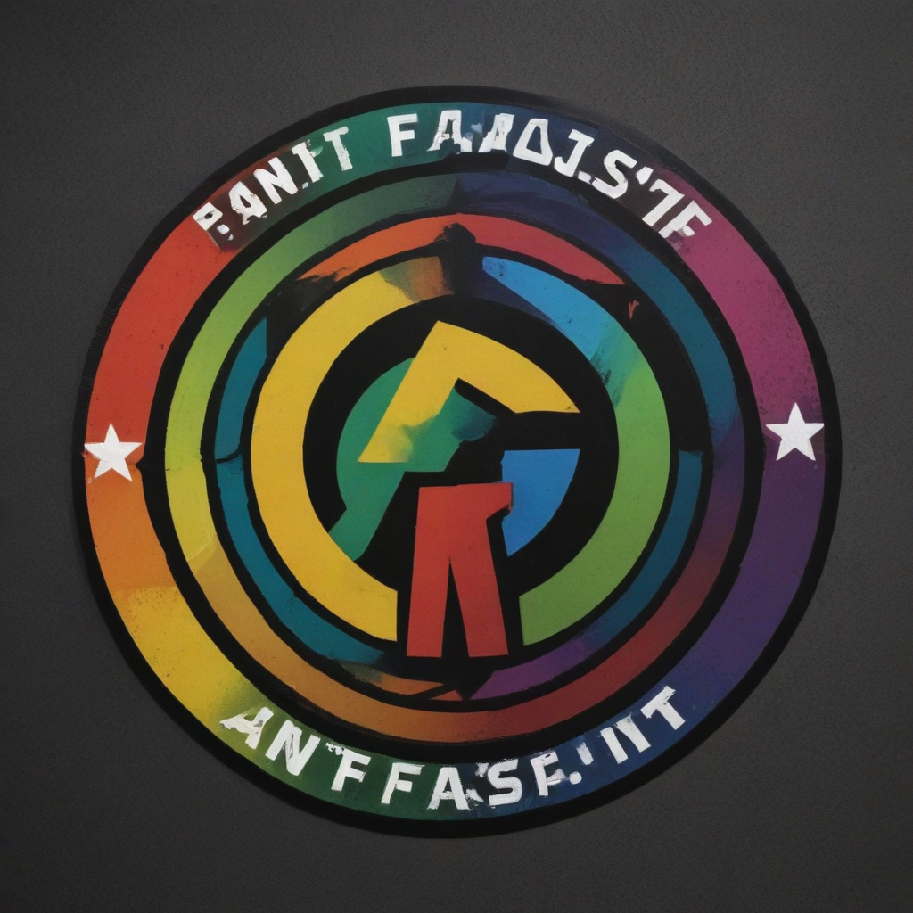 colorfull logo antifascist