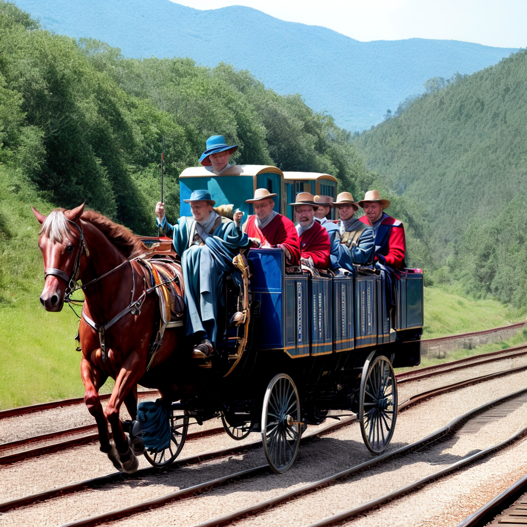 three mens on one chariot next to the train
