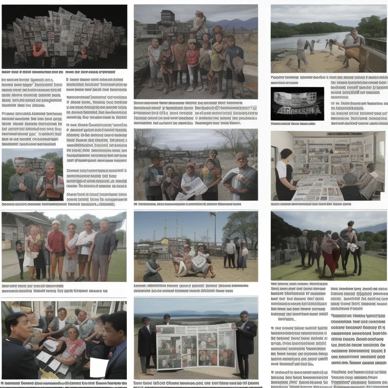 Exploring Historical Narratives Through Photographic Documentation and Newspaper Clippings