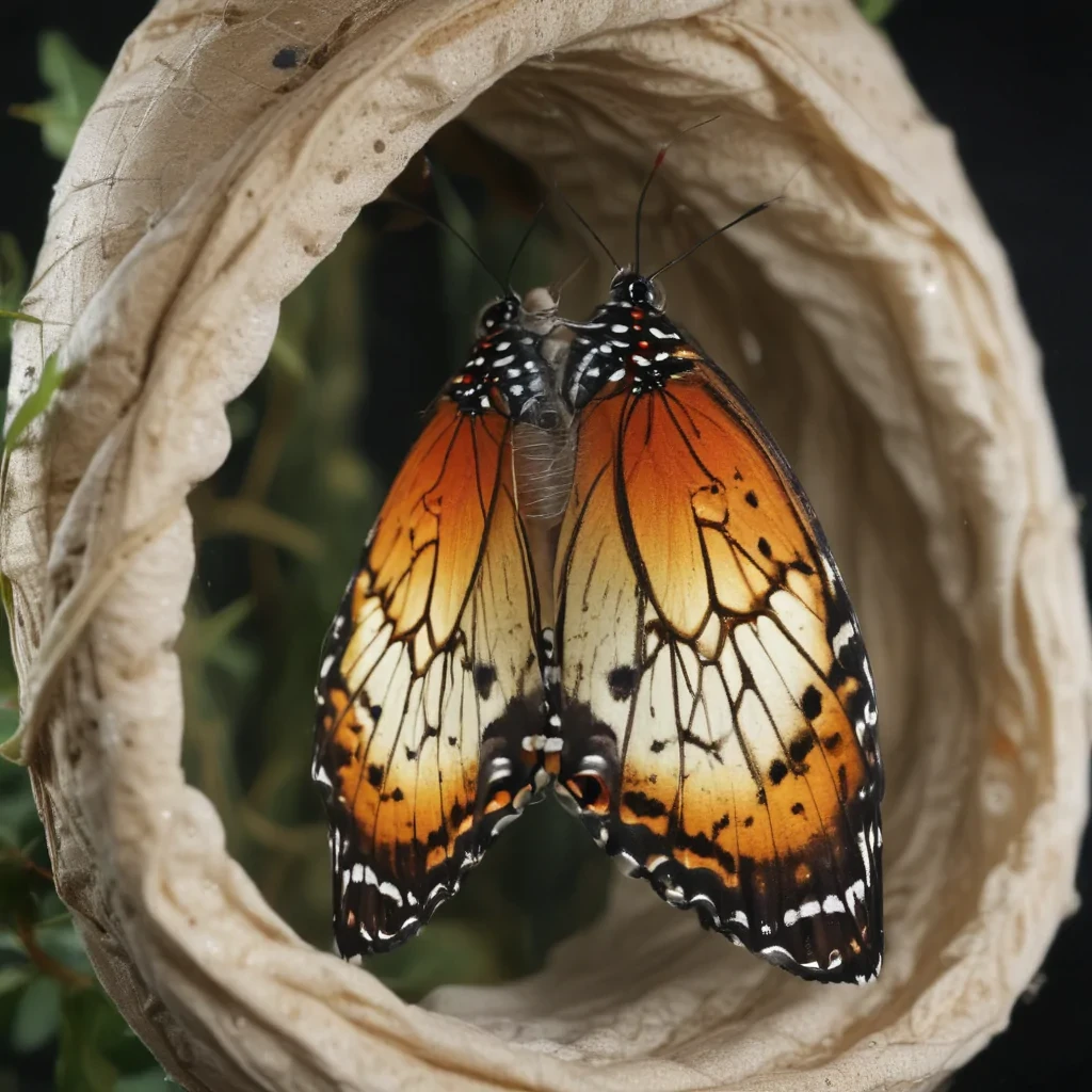 Stunning Close-Up of a Vibrantly Colored Butterfly in Its Natural Habitat
