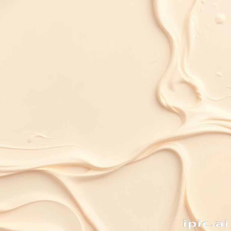 Smooth and Creamy Beige Texture: A Close-Up of Luxurious Cream