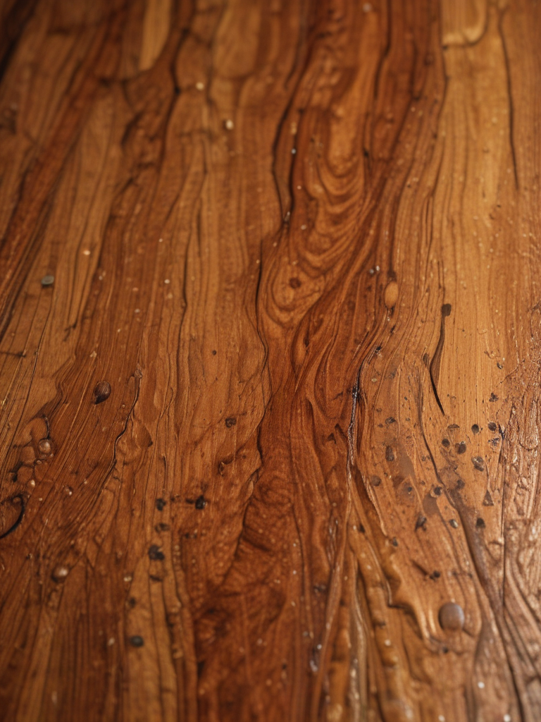Beautiful Textured Wood Surface with Unique Grain Patterns and Glossy ...