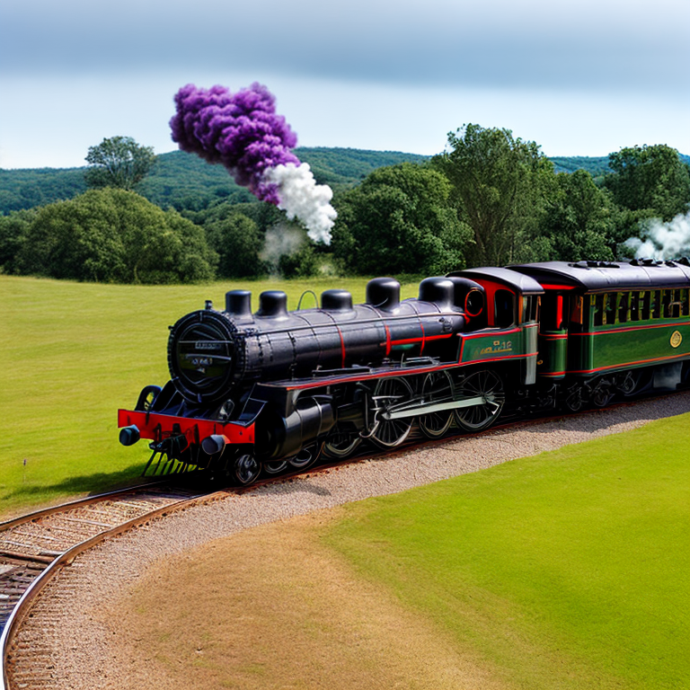 Guardian reading steam train