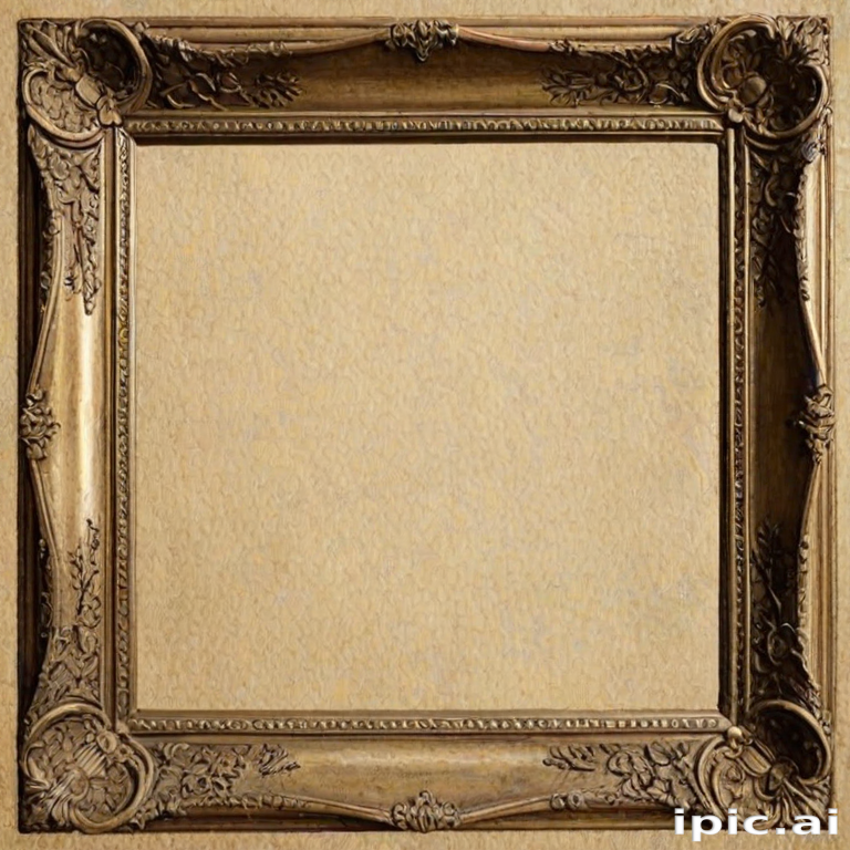 Elegant Ornate Picture Frame Ready for a Beautiful Artwork Display