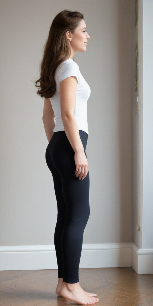 Kate middleton in yoga pants facing away