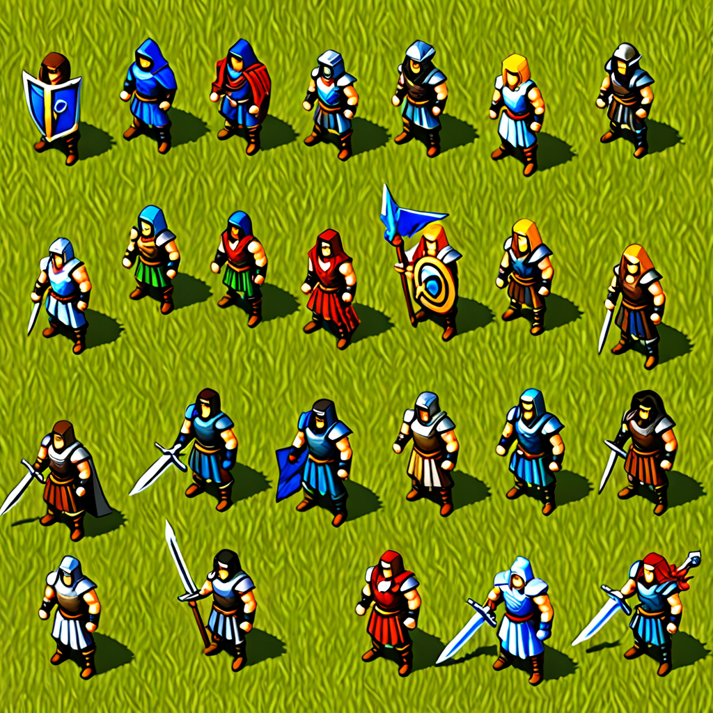 Set of sprites from above for a top-down dungeon crawler 2d game. From ...