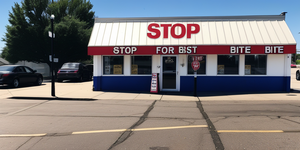 Creative Interpretation of a Stop Sign with an Artistic Reflection Effect