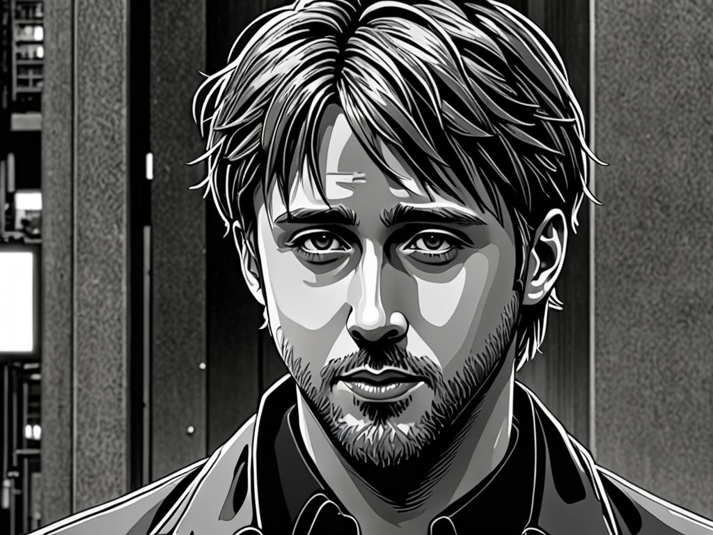 ryan gosling, manga, anime, 2d, ghibli, ghost in a shell, death note ...