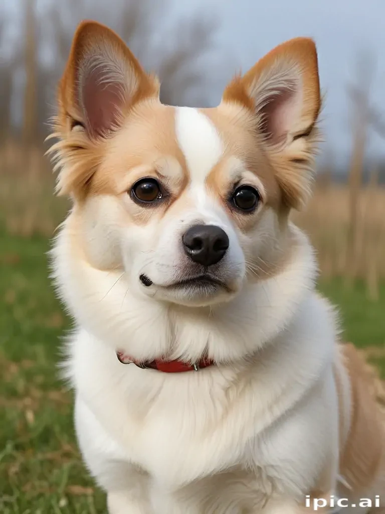 A Playful and Adorable Dog Enjoying a Beautiful Day Outdoors.