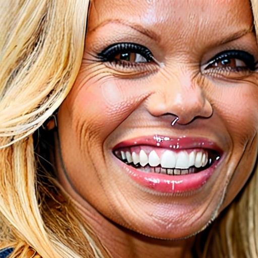 pamela anderson missing front tooth
