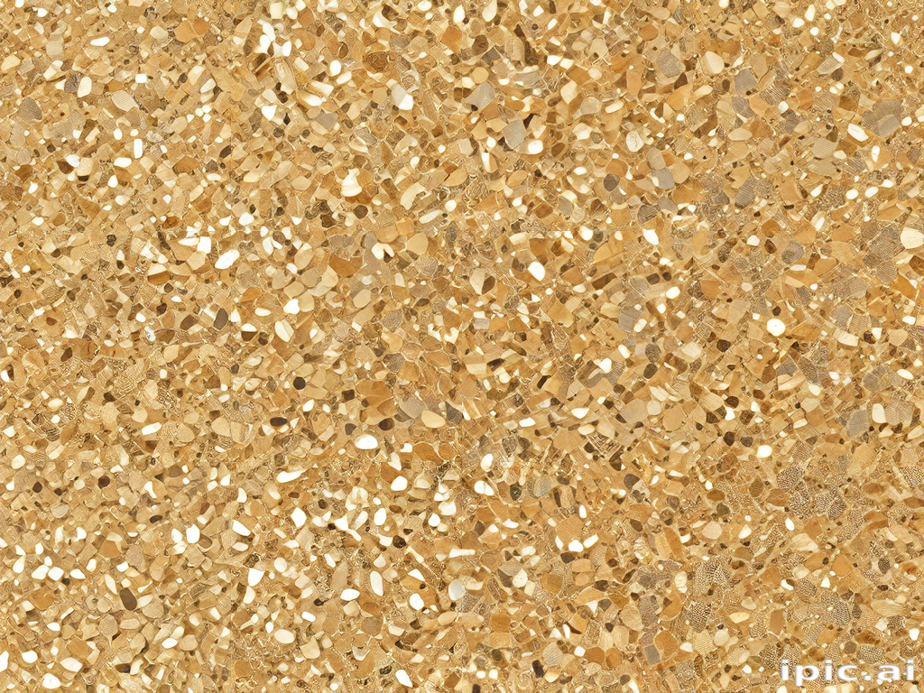 Shimmering Golden Texture with Sparkling Highlights and Reflective Surfaces