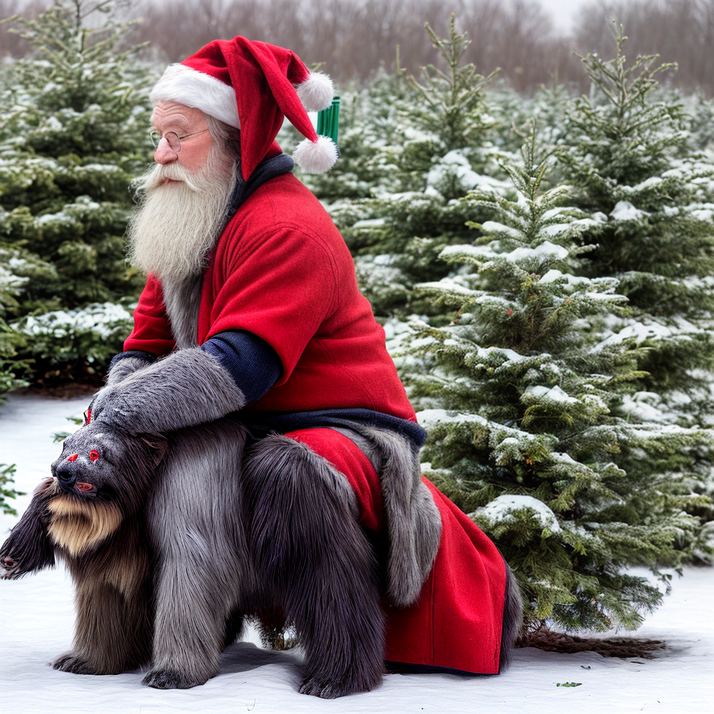 stereotypical belgian as santa