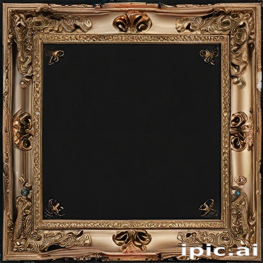 Elegant Vintage Decorative Frame Ready for an Artistic Masterpiece Display