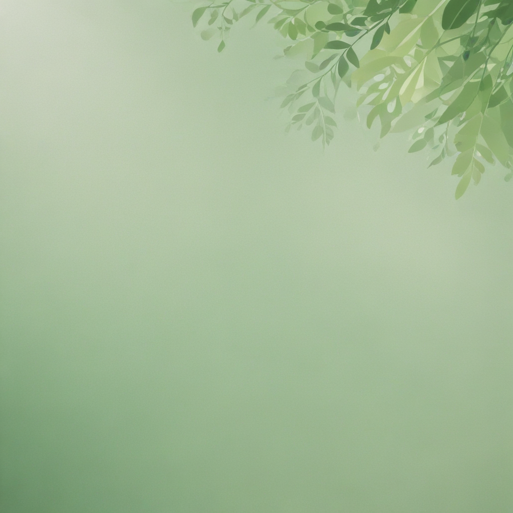 Create a beautiful light green background with spring vibes. Mostly ...