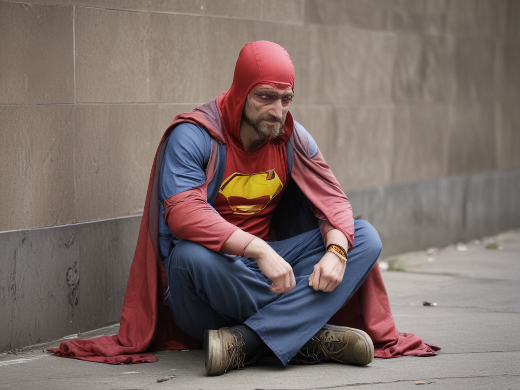 homeless superhero