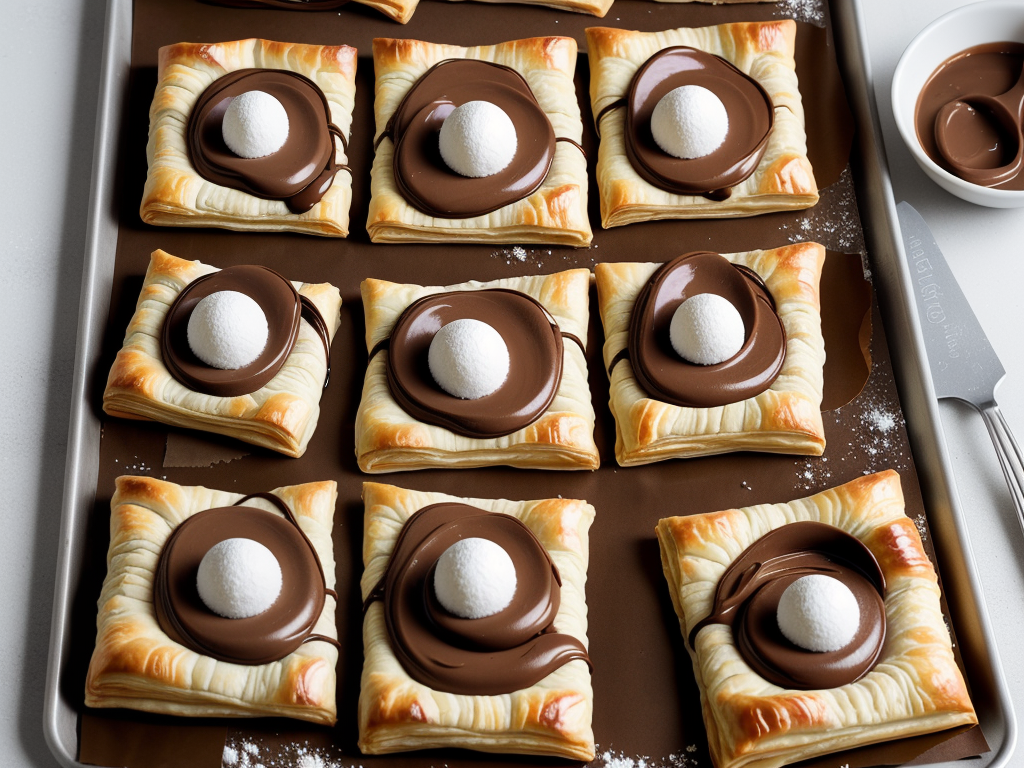 A Deliciously Baked Pastry with Intricate Patterns and Green Filling ...