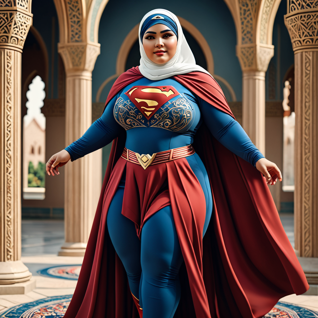 Full body shot, visually rich concept art illustration of a chubby ...