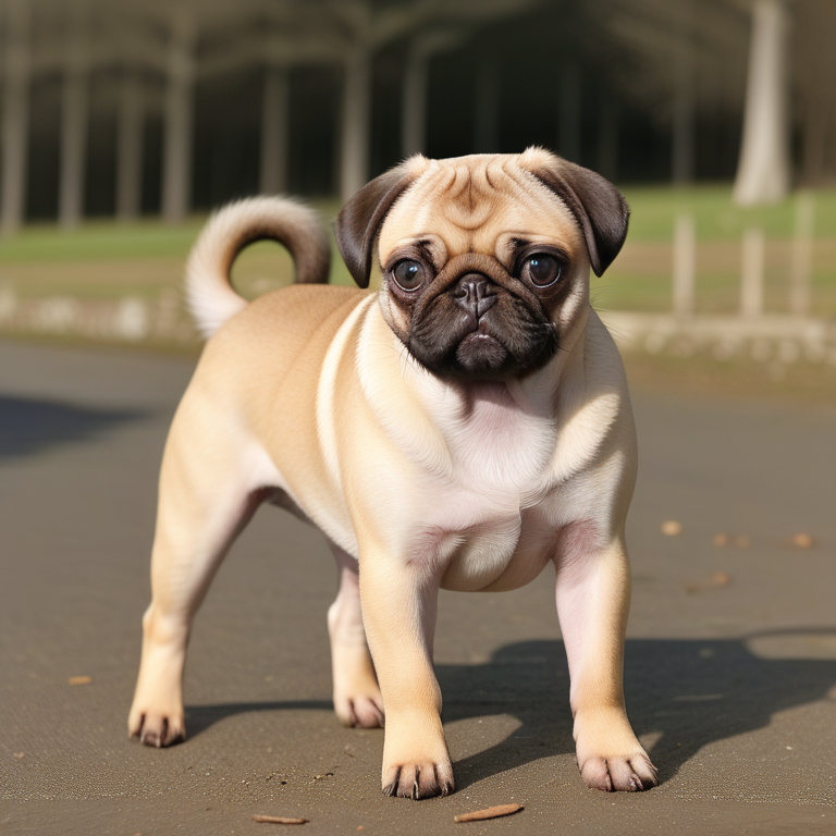 A Cute Pug Dog Enjoying a Cup of Coffee with a Quirky Expression