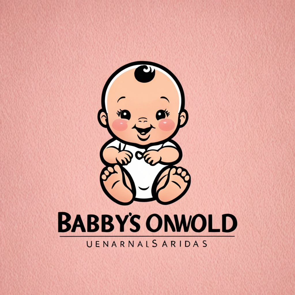 Design a captivating logo that incorporates a joyful and endearing baby ...