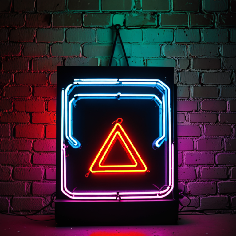 jintai is a name on a neon sign surreal art
