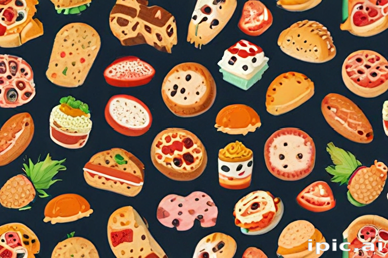 A Colorful Array of Deliciously Illustrated Cookies and Desserts Galore.