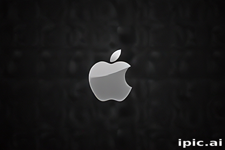 Elegant Minimalist Design Featuring the Iconic Apple Logo on Dark ...